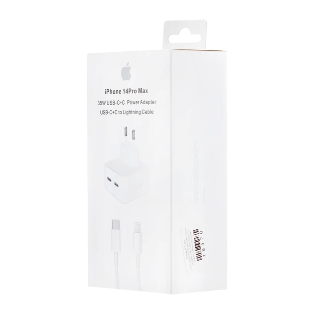 СЗУ Apple 35W Dual USB-C Power Adapter With Cable Type-C to Lightning ...