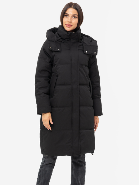 Куртка демисезонная длинная с капюшоном женская Icon ID2303black M ...
