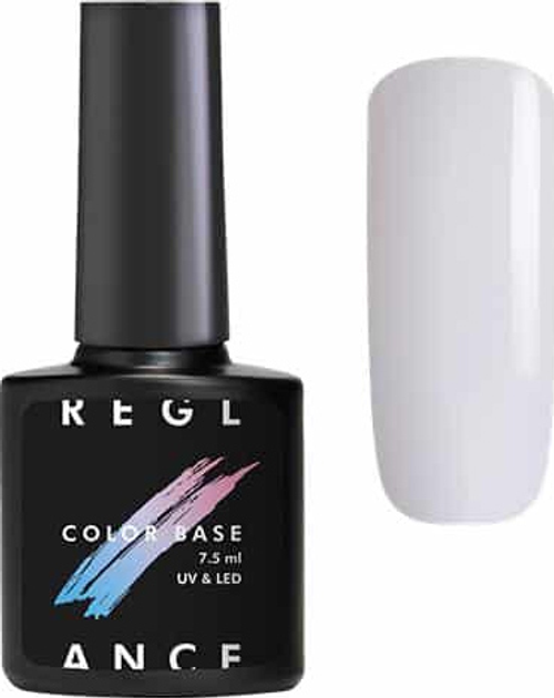 Цветная база для ногтей Reglance Color Base 001 Светло-серый 7.5 мл ...