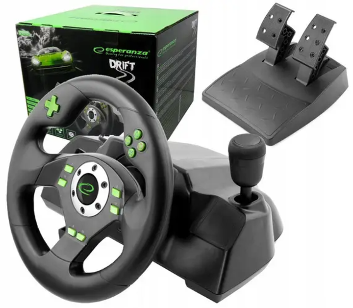 Игровой Руль Esperanza Wheel EGW101 Black USB PC/PS3 – фото, отзывы ...