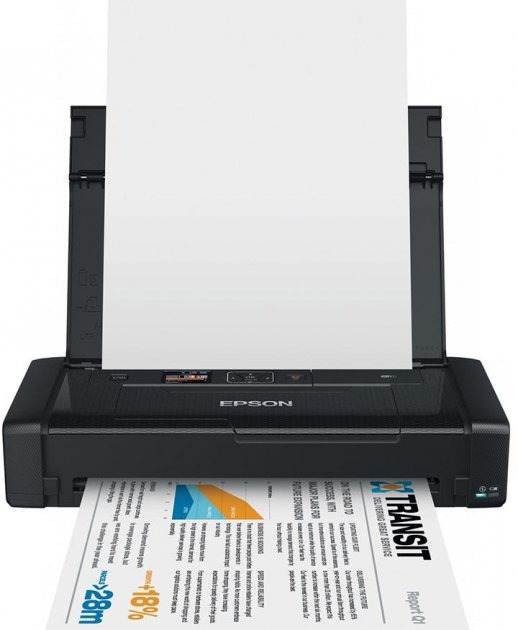 Принтер струйный Epson WF-100W портативный/Wi-Fi (C11CE05403) – фото ...