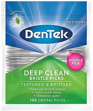 Зубочистки "Глибоке очищення", 100 шт. - DenTek Deep Clean Bristle ...