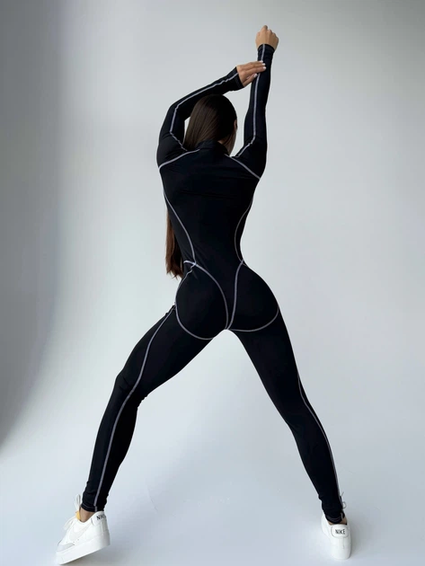 Комбінезон жіночий спортивний Nova Vega S Чорний 1170-13291 – Брендовий одяг | ROZETKA
