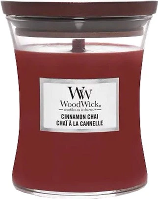 Ароматична свічка Woodwick пряна Cinnamon Chai 60 годин (92104E) – фото ...