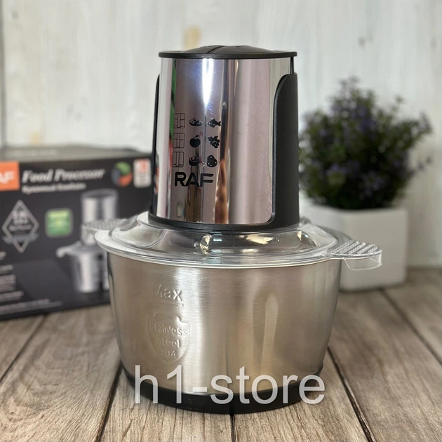 Измельчитель Чоппер электрический RAF R.7019 1000 Вт для нарезки и смешивания. – фото, отзывы ...