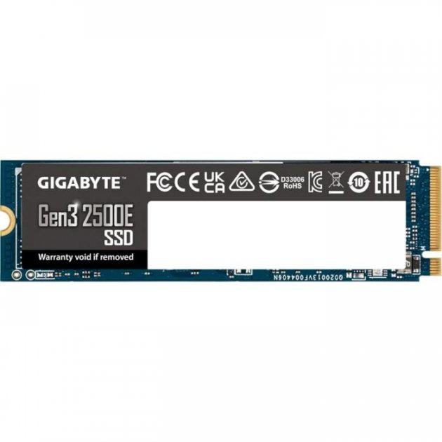 Накопитель SSD M.2 Gigabyte G325E500G PCI Express 3.0x4/500ГБ/TLC 3D ...