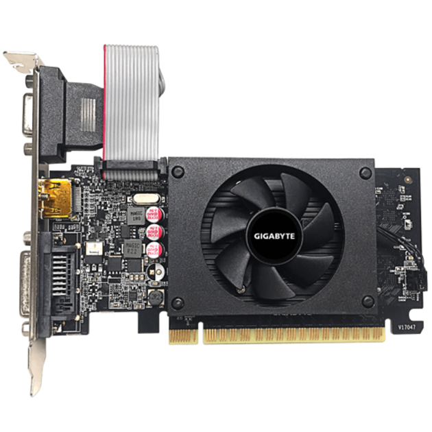 Видеокарта низкопрофильная Gigabyte GV-N710D5-2GIL GT 710/2 ГБ/GDDR5 с ...