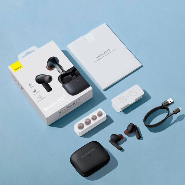 Навушники Baseus Bowie M2+ (M2 Pro) black купить в интернет-магазине ...