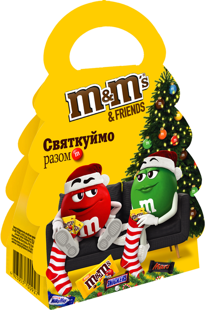Новогодний подарок M&M's & Friends Новогодняя Елка 96.5 г ...