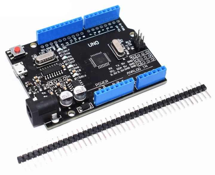 Плата Arduino UNO R3 MEGA328P CH340G, micro USB арт.100184 – фото ...