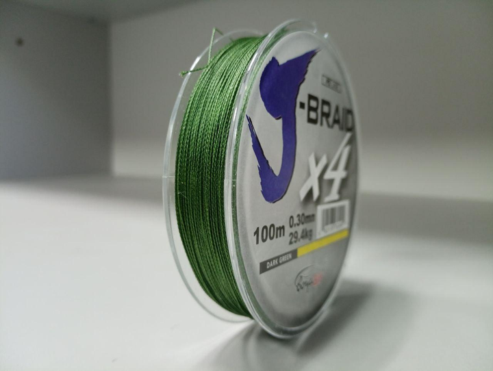 Шнур рыболовный 4 жильный Boya BY J-BRAID X4 100м 0.30мм зеленый ...