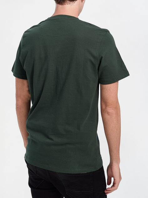 Футболка хлопковая длинная мужская Jack & Jones 173075 M Зеленая ...