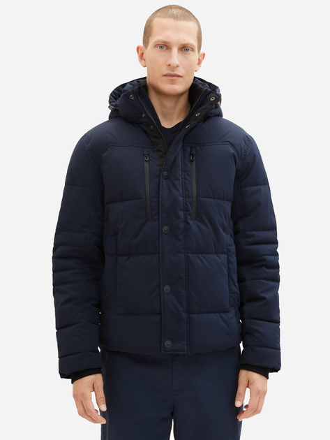 Куртка зимняя короткая мужская Tom Tailor 1037346 XL Синяя ...