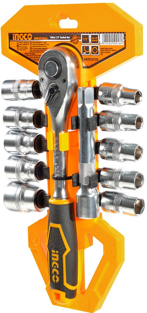 Набор головок торцевых INGCO INDUSTRIAL с трещоткой 1/2" (6925582109160 ...