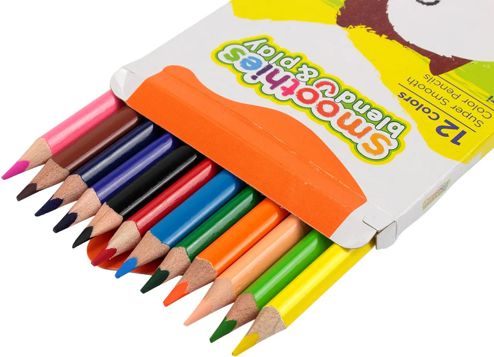 Карандаши цветные треугольные Smoothies 12 цветов (2150-12CB) – фото ...