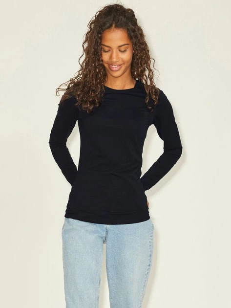 Лонгслив длинный женский Jjxx 12200399 M Черный 5715219802707 Брендовая одежда Rozetka