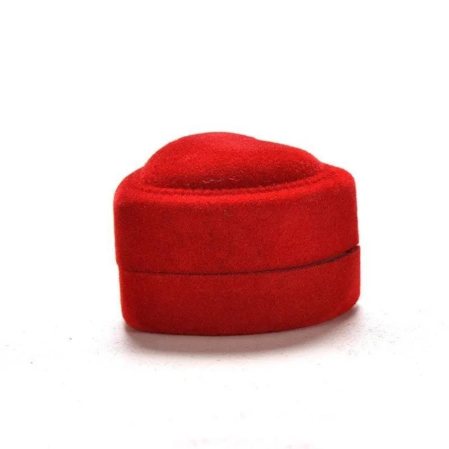 Оксамитова коробочка для обручки у формі серця, футляр для ювелірних ...