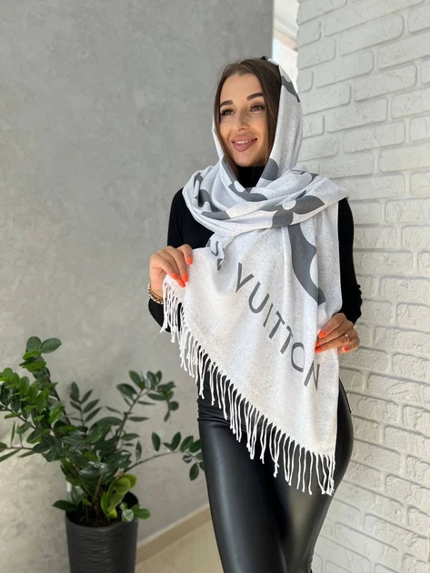 Жіночий брендовий кашемировий шарф 180 см на 80 см 200042 от продавца Wow Scarf в интернет