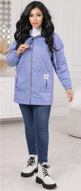 Куртка демисезонная женская Sofia HP-6453 Голубой, 52-54 – Брендовая ...