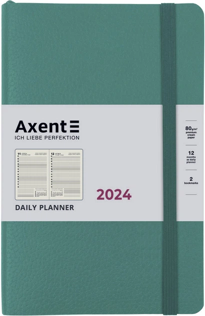 Ежедневник Axent Partner Soft Skin 2024 14.5х21 см серо-лазурный (8810-24-48-A) – фото, отзывы ...