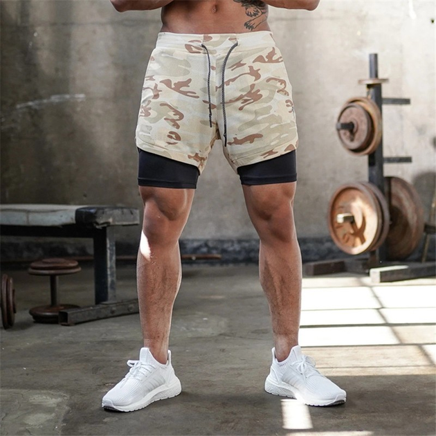 Шорты камуфляжные 2в1 с подкладкой Sport Shorts 3409 2XL Разноцветный ...