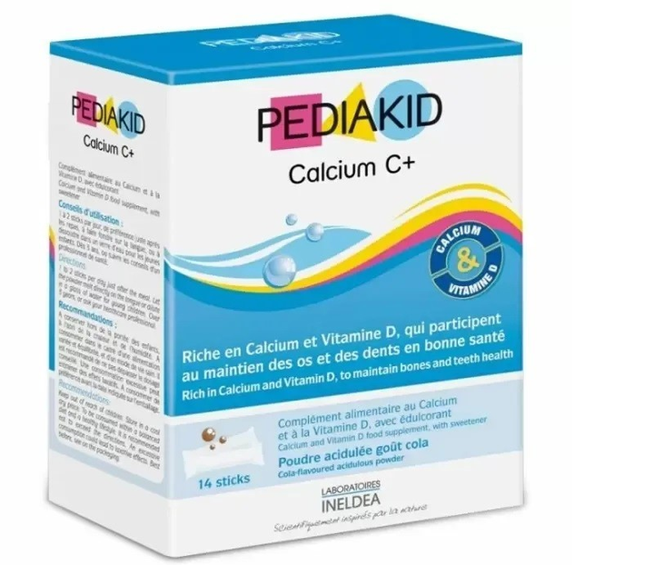 Кальцій С+ для дітей, (Calcium C+), Pediakid, 14 шт (PED-02207) – фото ...