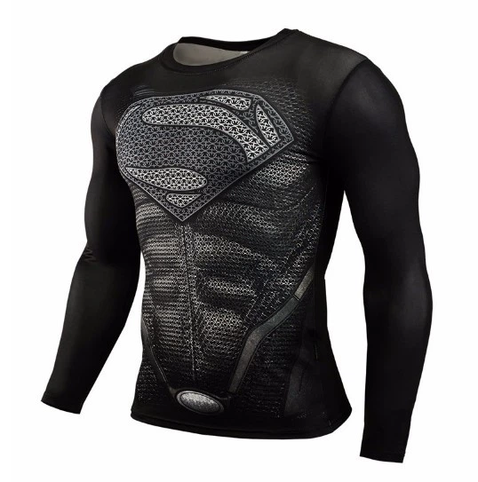 Рашгард SuperMan 371 L Чорний – Брендовий одяг | ROZETKA