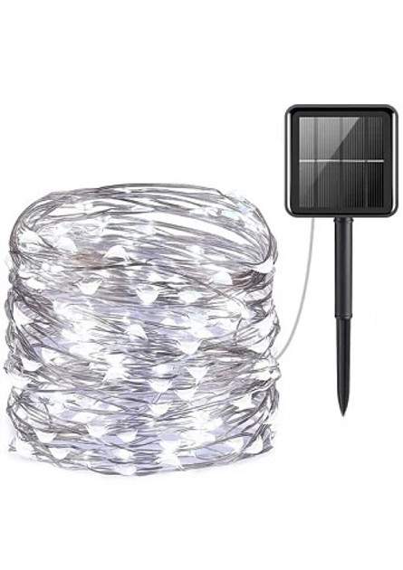Гирлянда на солнечной батарее 11м 100LED белый ЅF-12-белый – фото ...