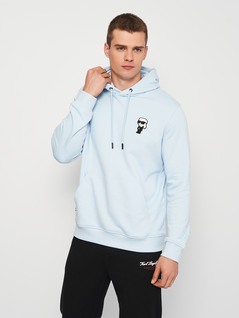 Худи мужское Karl Lagerfeld 705031-620 L Голубое (4062226651912) – в ...