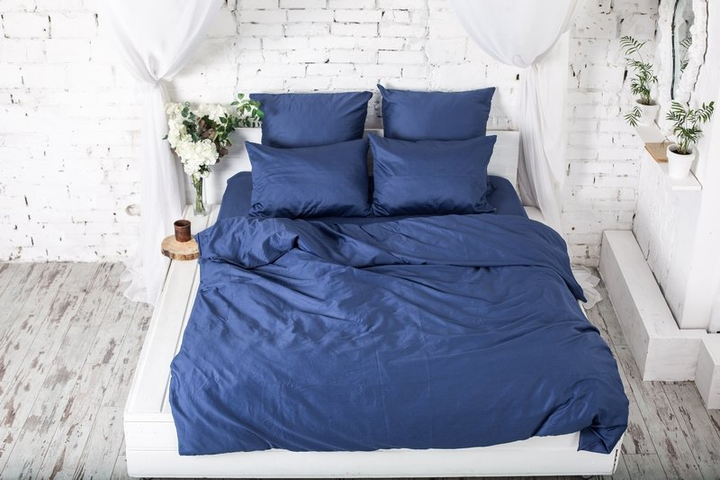 Постельное белье Novita. Сатин 19-3938 Blue Ecotton-Семейный – фото ...
