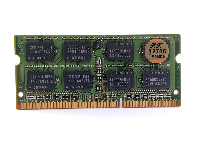 Оперативная память для ноутбука Sodimm Samsung Ddr3 2gb 1066mhz Pc3