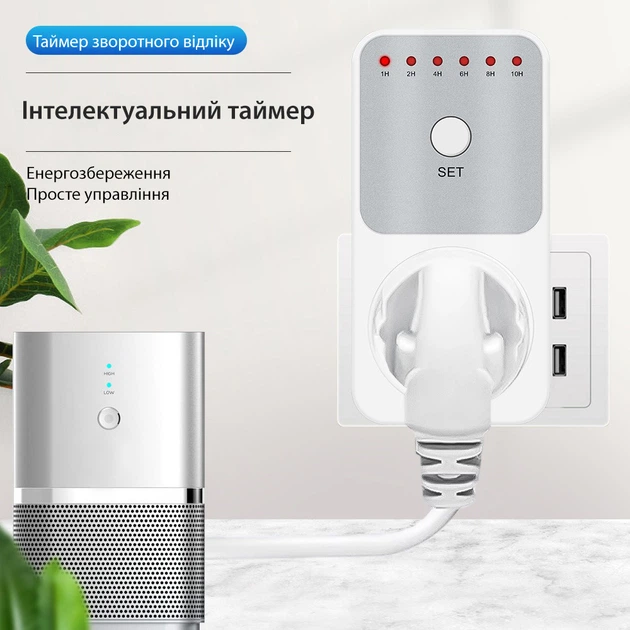 Розетка с программируемым (6 режимов) электронным таймером-выключение ...