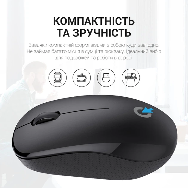 Миша OfficePro M183 Wireless Black – фото, відгуки, характеристики в ...