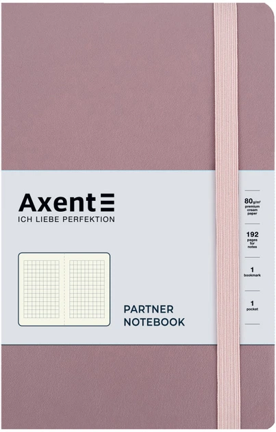 Записна книжка Axent Partner Soft Earth Colors 125x195 мм 96 аркушів Рожева (8620-03-A ...