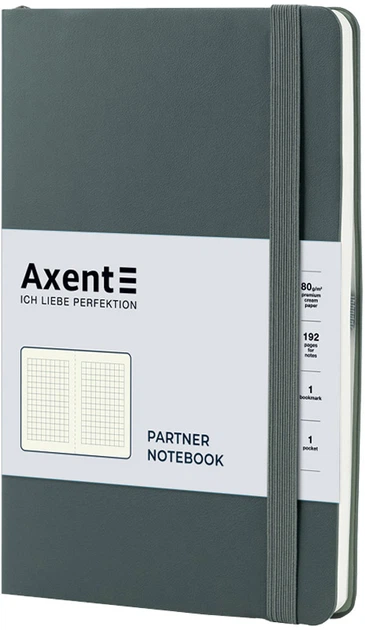 Записна книжка Axent Partner Soft Earth Colors 125x195 мм 96 аркушів Зелена (8620-04-A ...