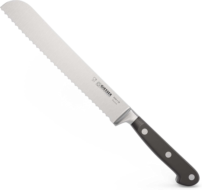 Кухонный нож для хлеба 200 мм Giesser Chefs Classic 8260 W 20 фото