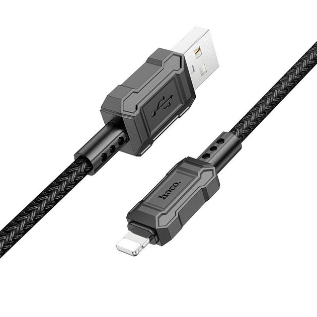 Кабель HOCO Lightning Leader charging data cable X94 1 метр черный ...
