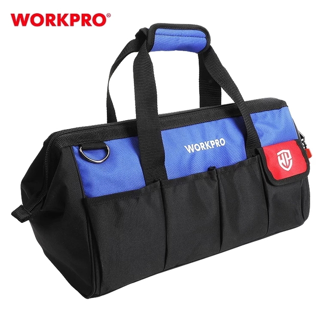 Сумка для инструмента WORKPRO 460x215x245мм 600D полиэстер, с регулируемым плечевым ремнем PRO ...