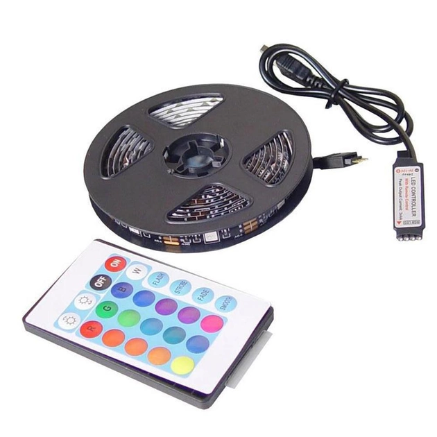 Светодиодная лента LED RGB 5050 Световая USB с пультом для фоновой ...
