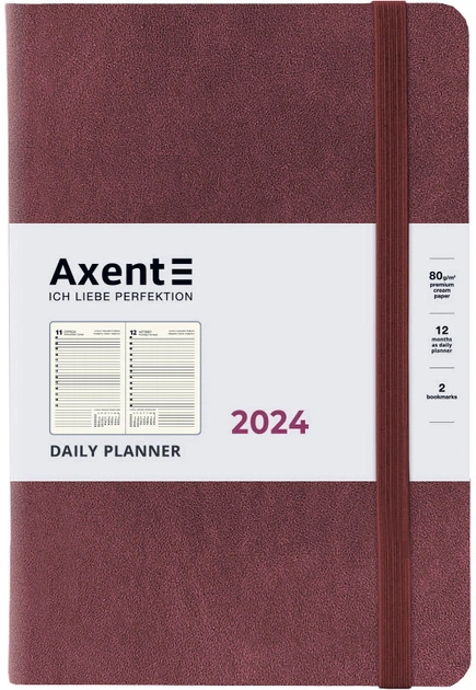 Щоденник датований Axent Partner Soft Nuba 2024 14.5х21 см Сливовий (8817-24-58-A) – фото ...
