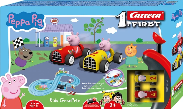 Гоночный трек Carrera First Race Track Peppa Pig Kids GranPrix 2.4 м ...