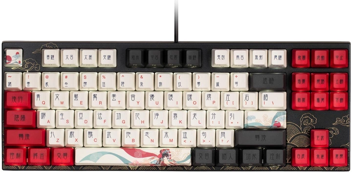 Клавіатура Varmilo VEM87 Beijing Opera EC V2 Ivy UA (A33A028B1A3A17A025 ...