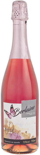 Винный напиток игристый ароматизированный Berlaine розовое сладкое 0.75 ...