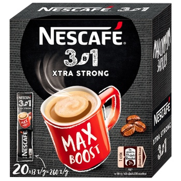 Купить Кофе Nescafe 3 в 1 Xtra Strong Экстра стронг 20*13г (24 ...