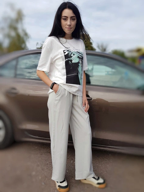 Костюм-двойка летний Raw Кремовый с фисташковым (А-1180 S/42) – Брендовая одежда | ROZETKA