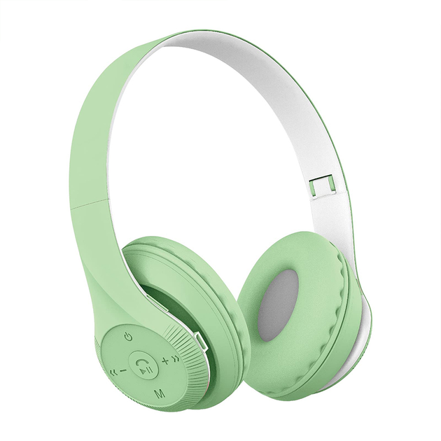 Беспроводные полноразмерные Bluetooth наушники UKC ST95 Зелёные ...