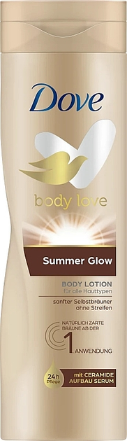 Лосьон для тела с эффектом легкого автозагара - Dove Body Love Summer ...