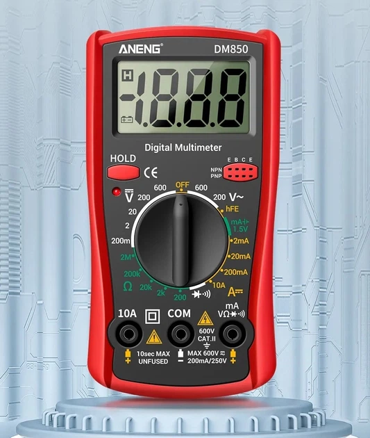 Універсальний мультиметр тестер-вольтметр Digital Multimeter ANENG DM ...
