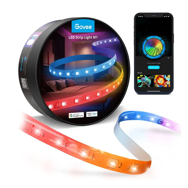 Умная светодиодная LED лента 5 метров Govee RGBIC M1 WiFi + Bluetooth с ...