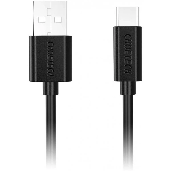 Кабель USB 2.0 AM-Type-C M Choetech AC0003 2м 3.0A 18W PVC черный ...